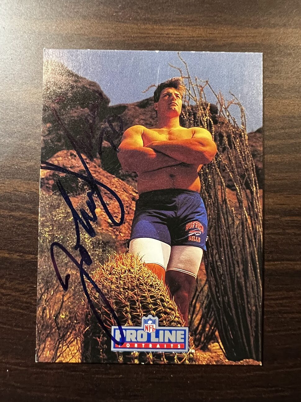 1992 Pro Line Portraits John Fina Auto on card - Moore Sports Cards