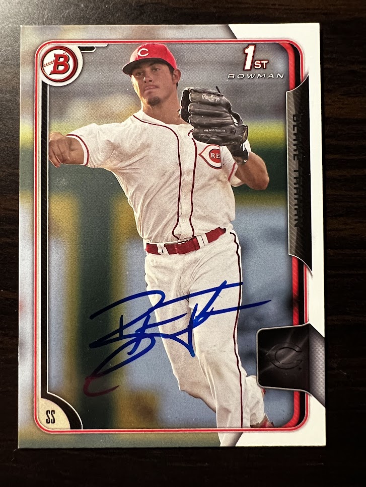 2015 Bowman 1st Blake Trahan Hand Signed Auto - Moore Sports Cards