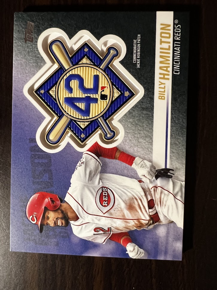 2018 Topps Billy Hamilton Commemorative Patch - Moore Sports Cards