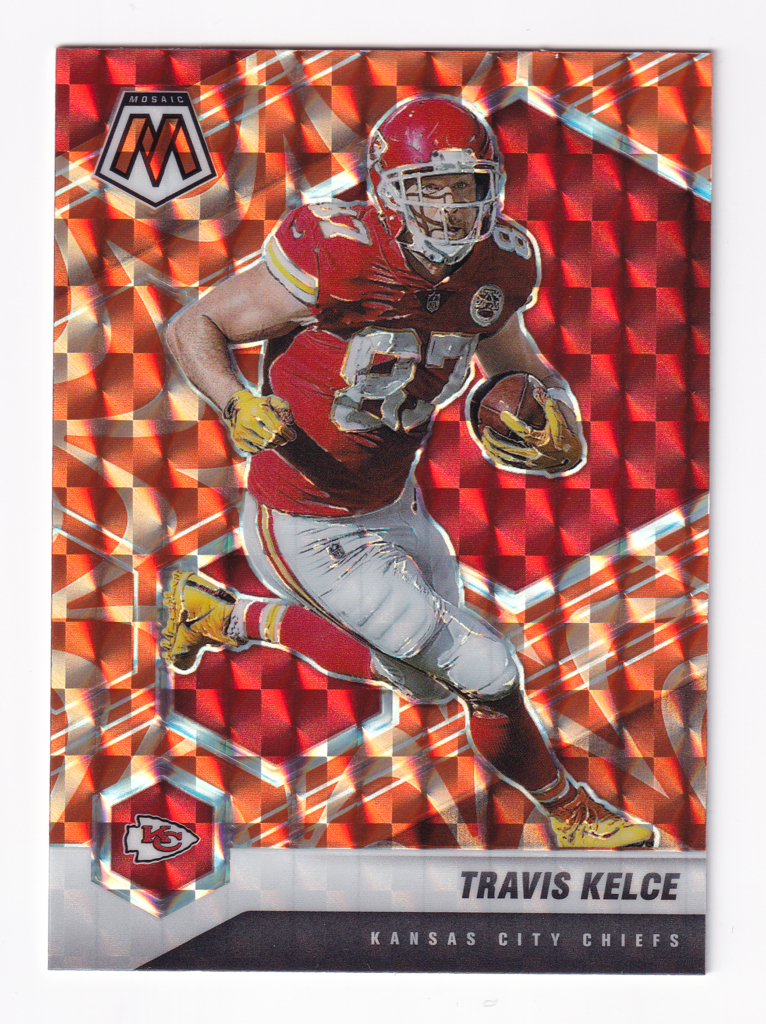 2021 Mosaic Orange Travis Kelce - Moore Sports Cards